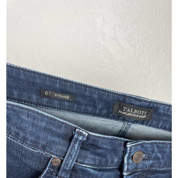 Talbots | Jeans | Talbots Dark Wash Flawless Five Pocket Straight Jeans Size 6 | Poshmark